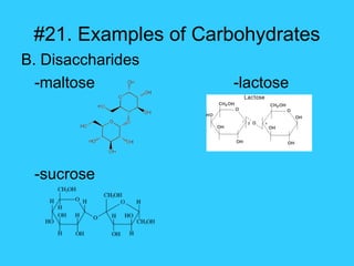 Biochemistry Examples