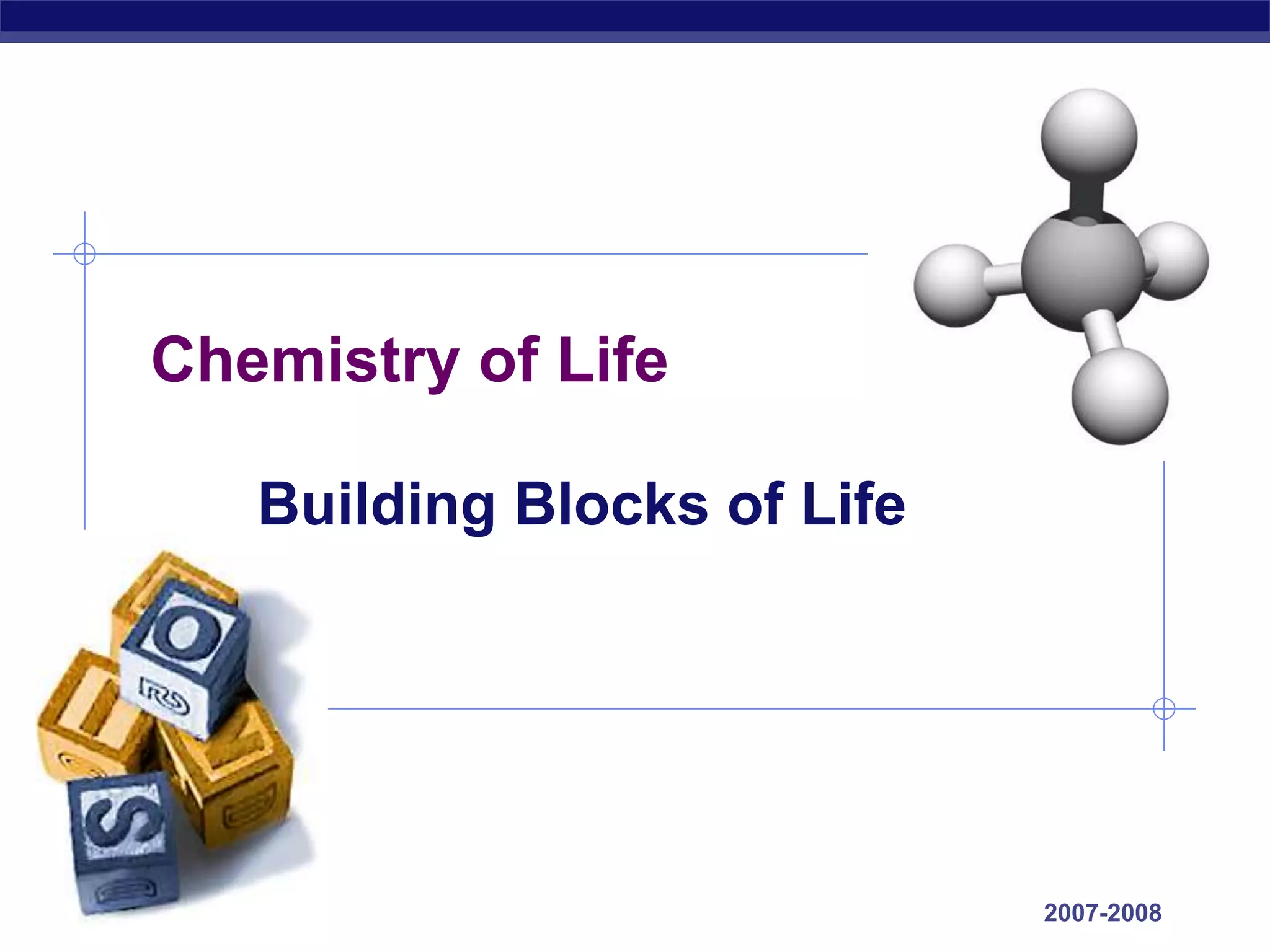 Chemistry of life | PPTX