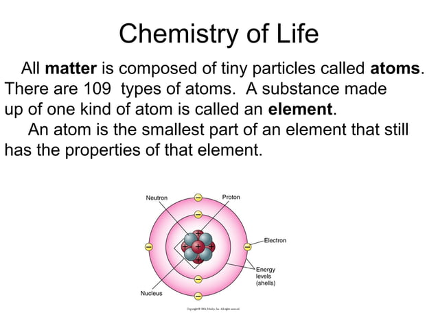 Chemistry of life | PPT | Chemistry | Science