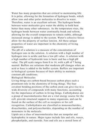 Chemistry of Life Biological MoleculesBiological Molecules.docx