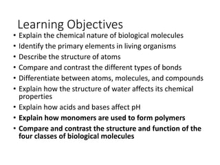 Chemistry of life macromolecules | PPTX