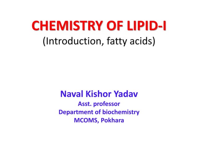 Chemistry of lipid-I.ppt