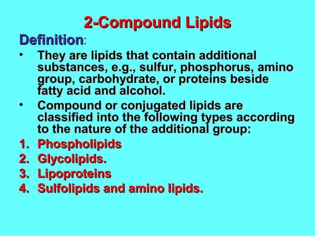 Chemistry of lipids | PPT