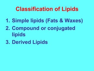 Chemistry of lipids | PPT