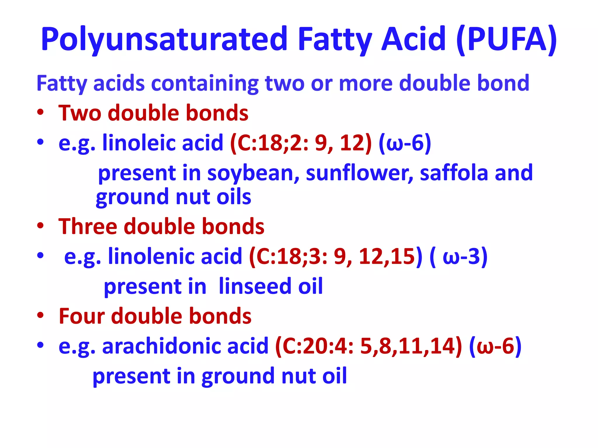 Chemistry of lipids | PPTX