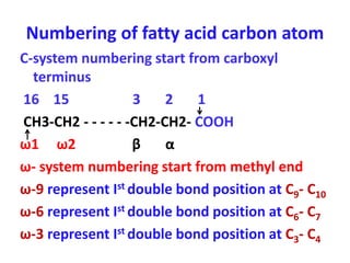 Chemistry of lipids | PPTX