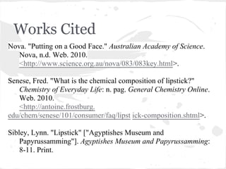 Chemistry of lipstick | PPT