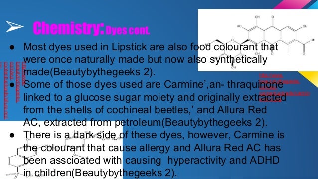 Chemistry of lipstick