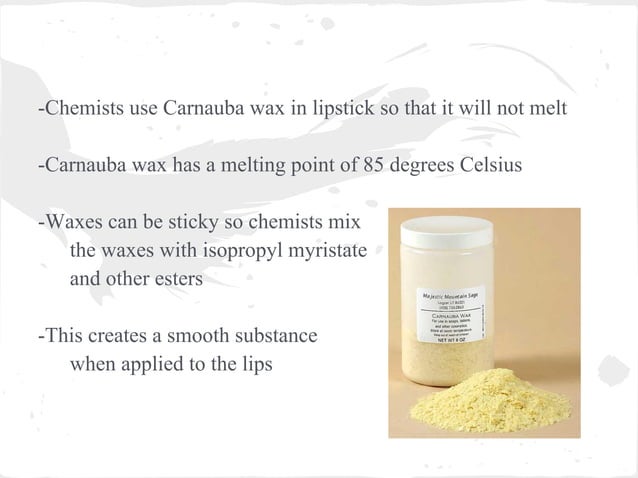 Chemistry of lipstick (1) | PPT