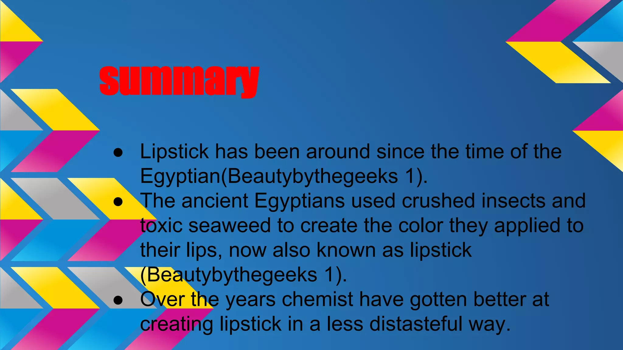 Chemistry of lipstick | PDF
