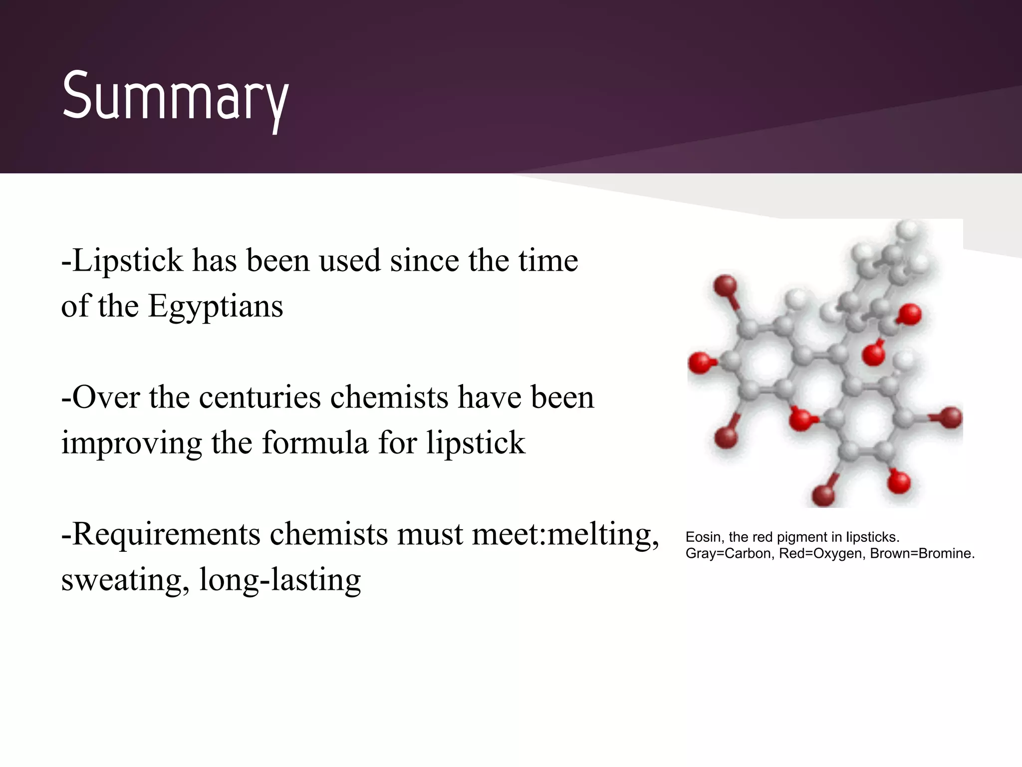Chemistry of lipstick (2) | PDF