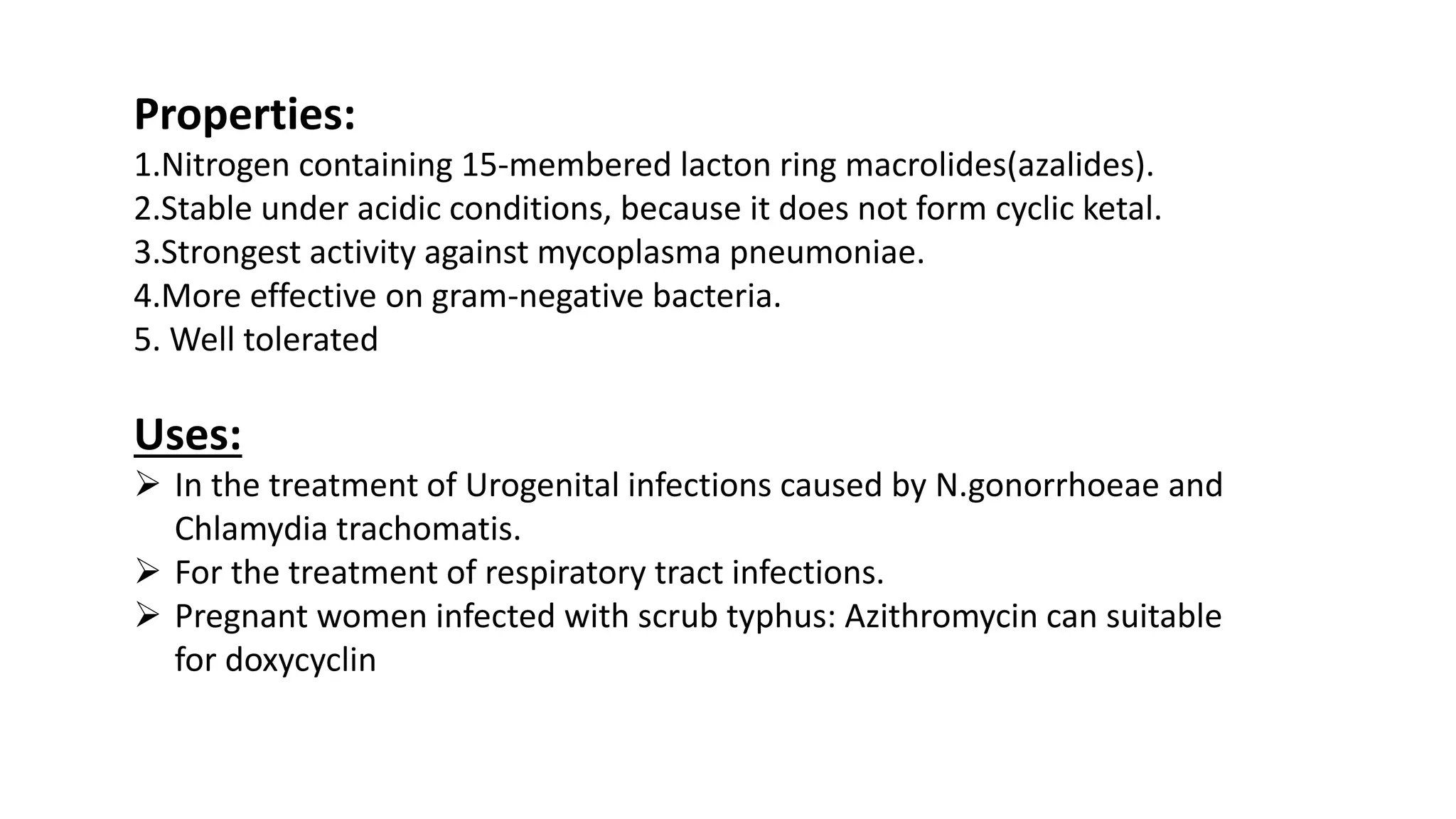 Chemistry of macrolide antibiotics M Pharm Pharmaceutical Chemistry .pptx
