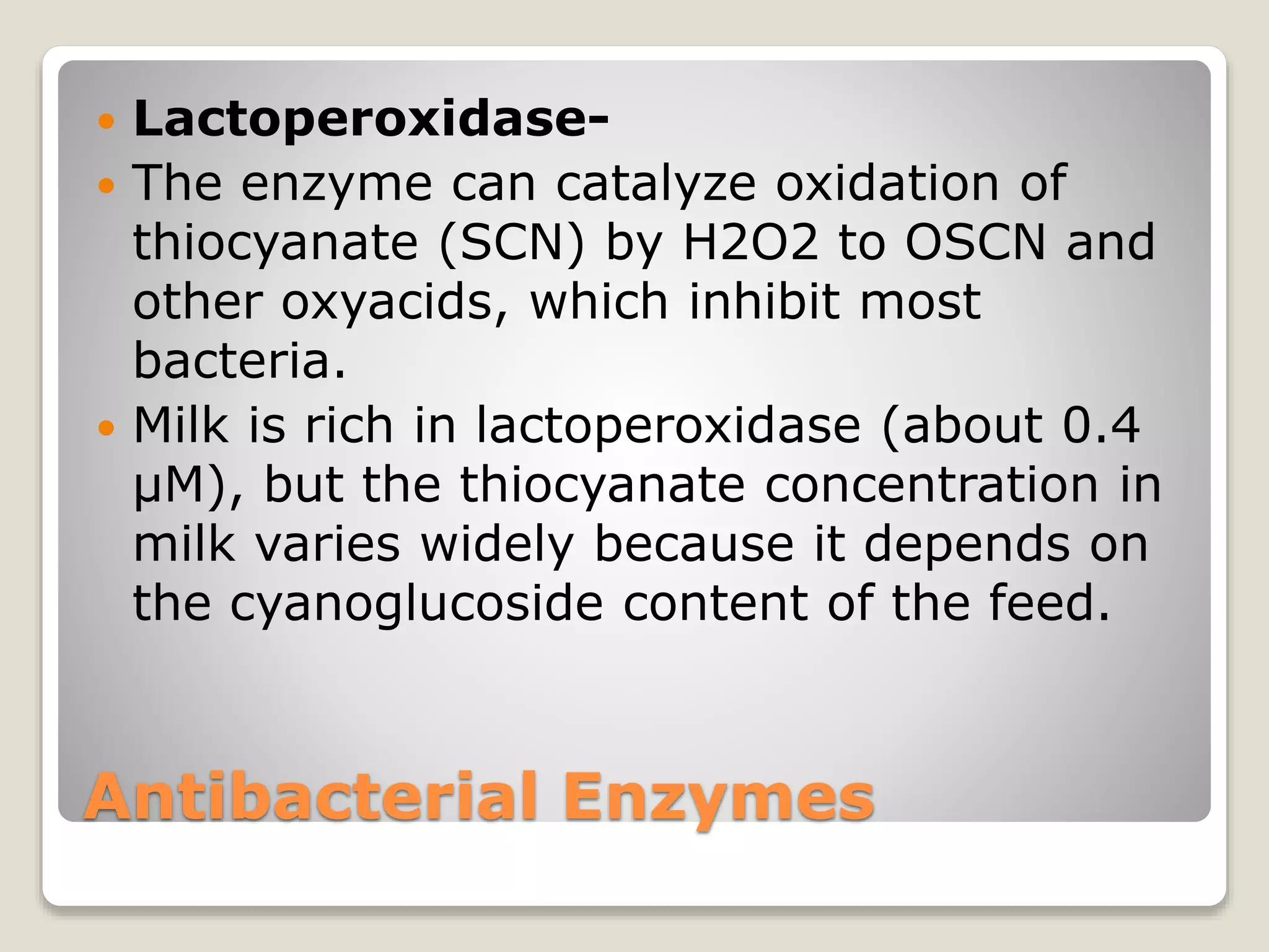 Chemistry of milk enzymes | PPTX