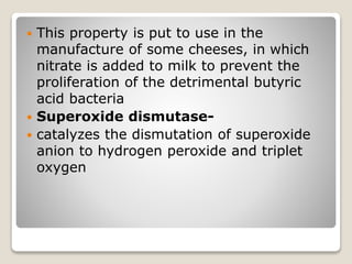 Chemistry of milk enzymes | PPTX