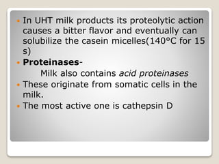 Chemistry of milk enzymes | PPTX