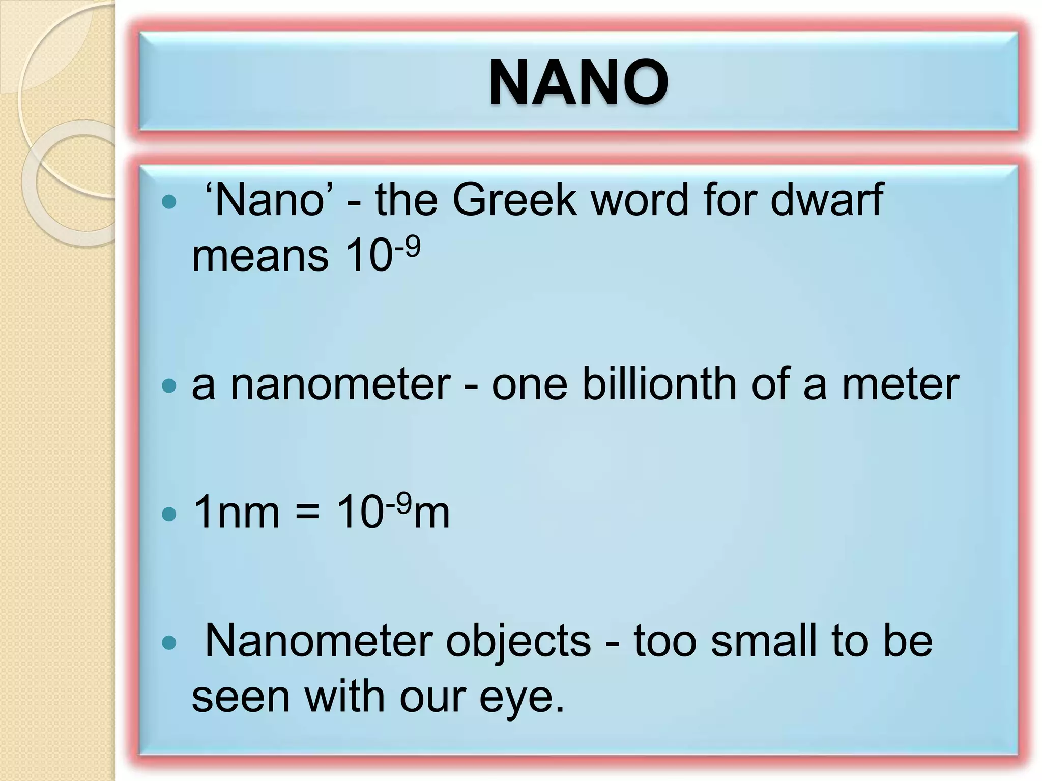 Chemistry of nanomaterials introduction | PPTX