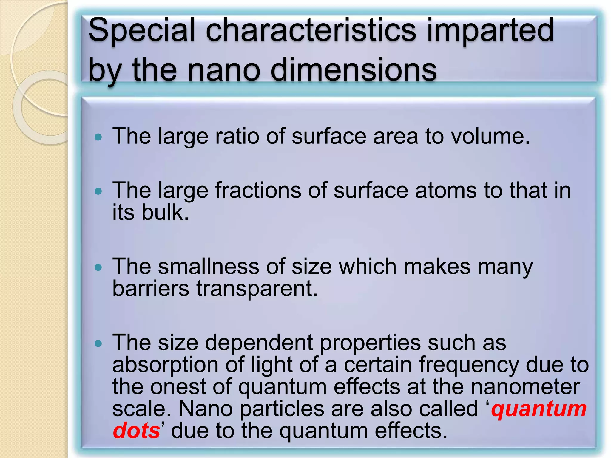 Chemistry of nanomaterials introduction | PPTX