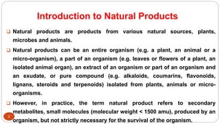 Chemistry of natural_products | PPTX