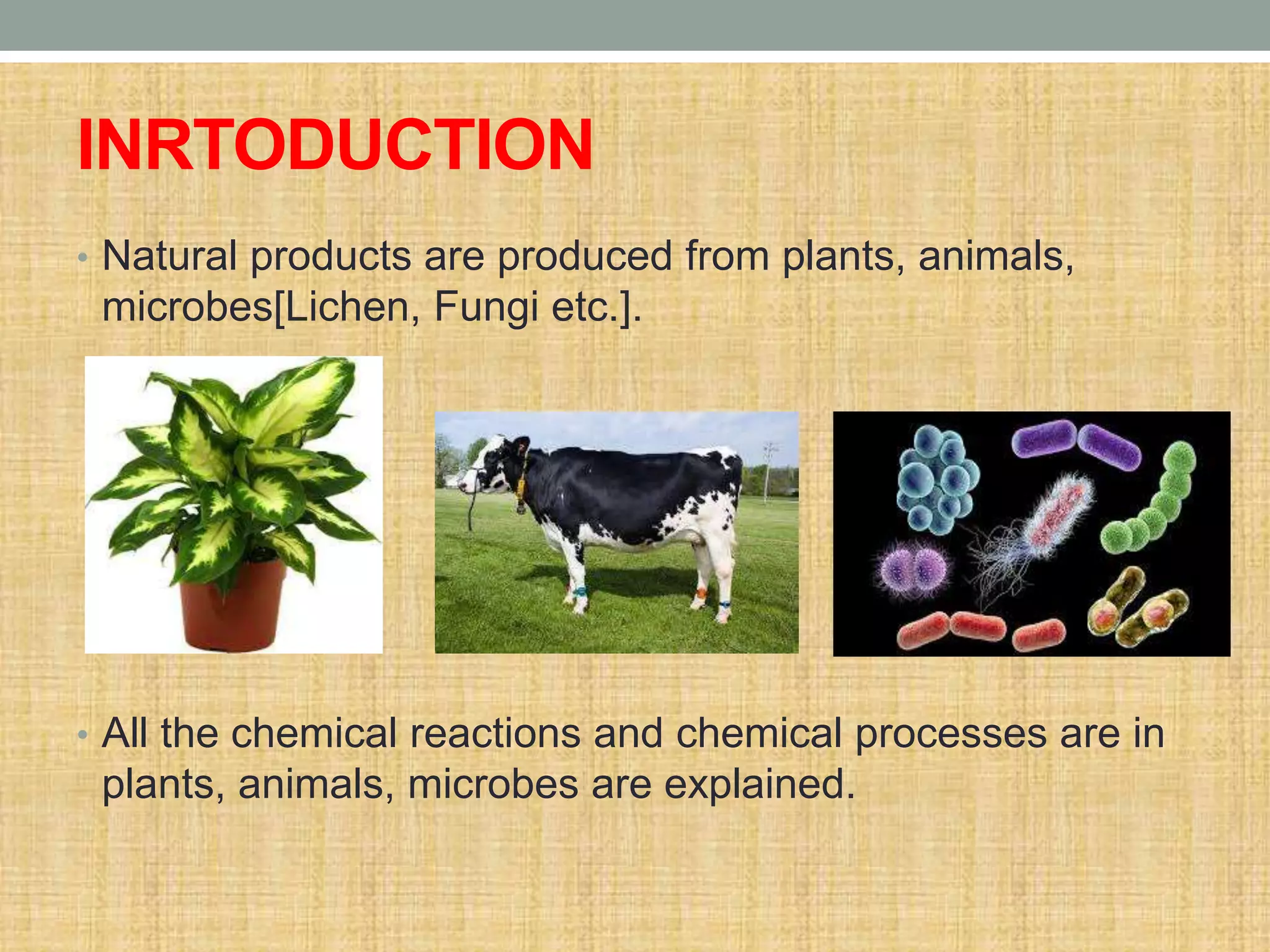 Chemistry of natural products nnt | PPTX