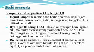 Chemistry of non aqueous part-3 | PPTX