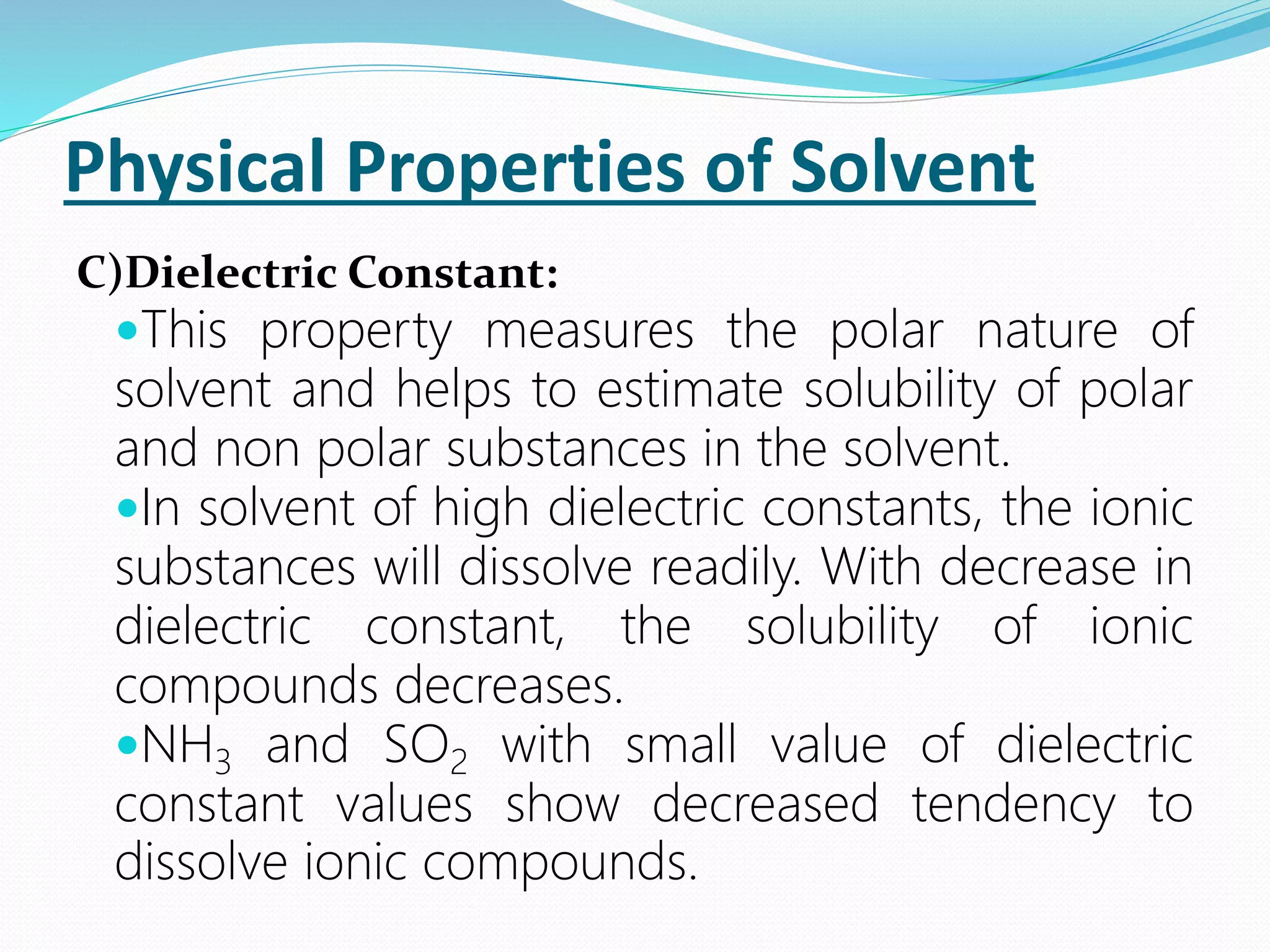Chemistry of non aqueous solvents part-1 | PPTX