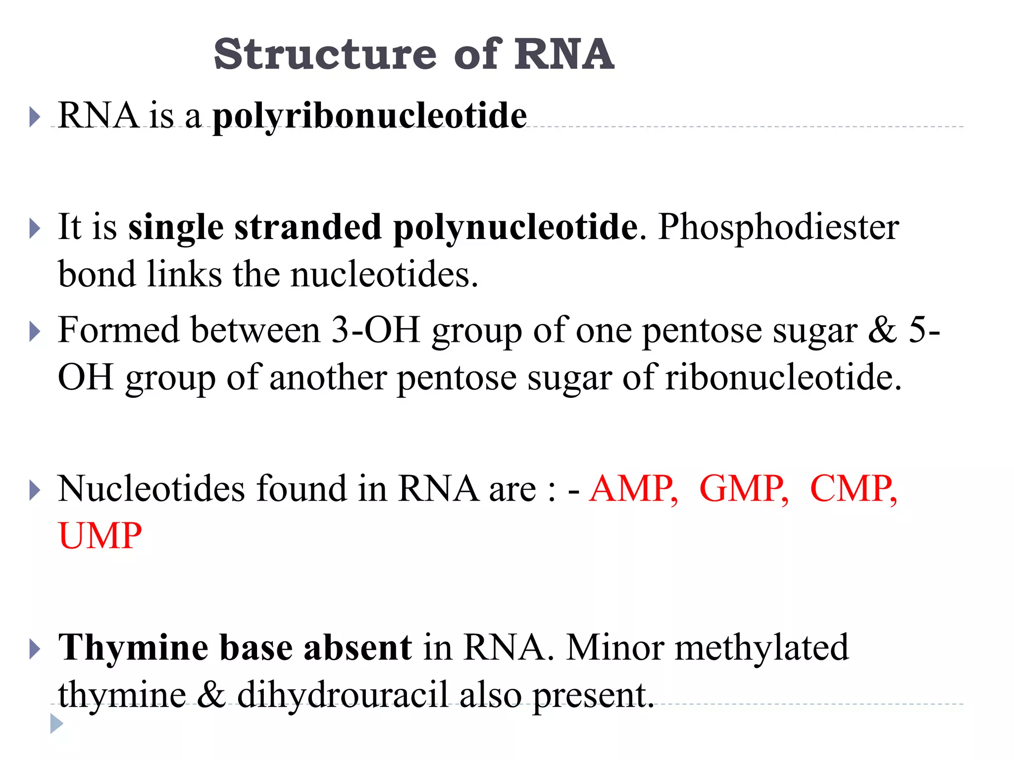 Chemistry of nucleic acids | PPTX