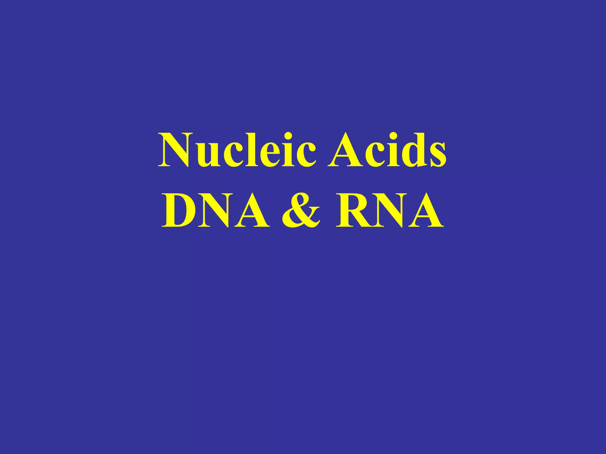 Chemistry of nucleic acids | PPT