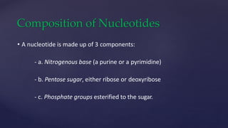 Chemistry of nucleotides | PPTX