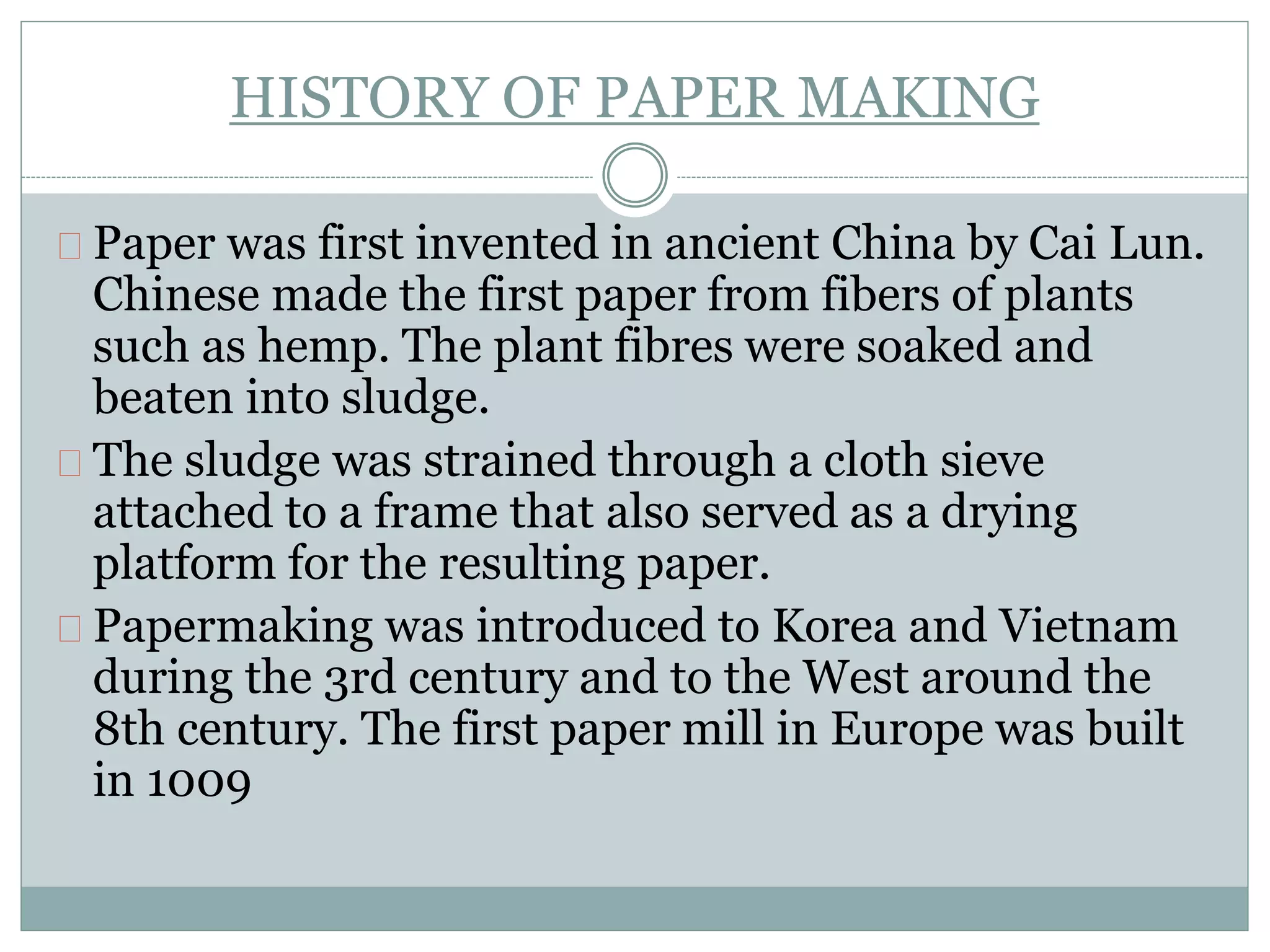 Chemistry of papermaking - Around 3000 chemicals used in paper making ...