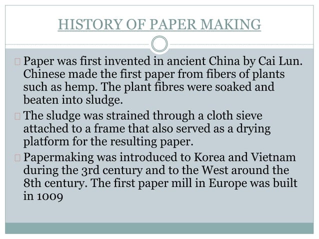 Chemistry of papermaking - Around 3000 chemicals used in paper making ...