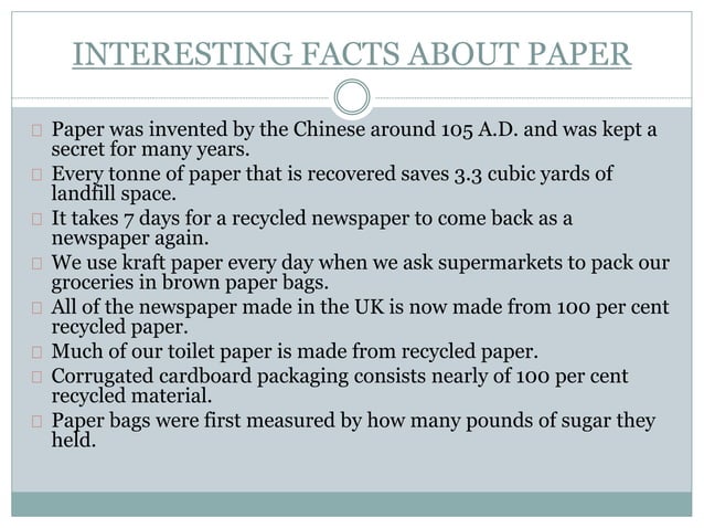 Chemistry of papermaking - Around 3000 chemicals used in paper making ...