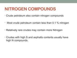 CHEMISTRY OF PETROLEUM- Economic geology | PPTX