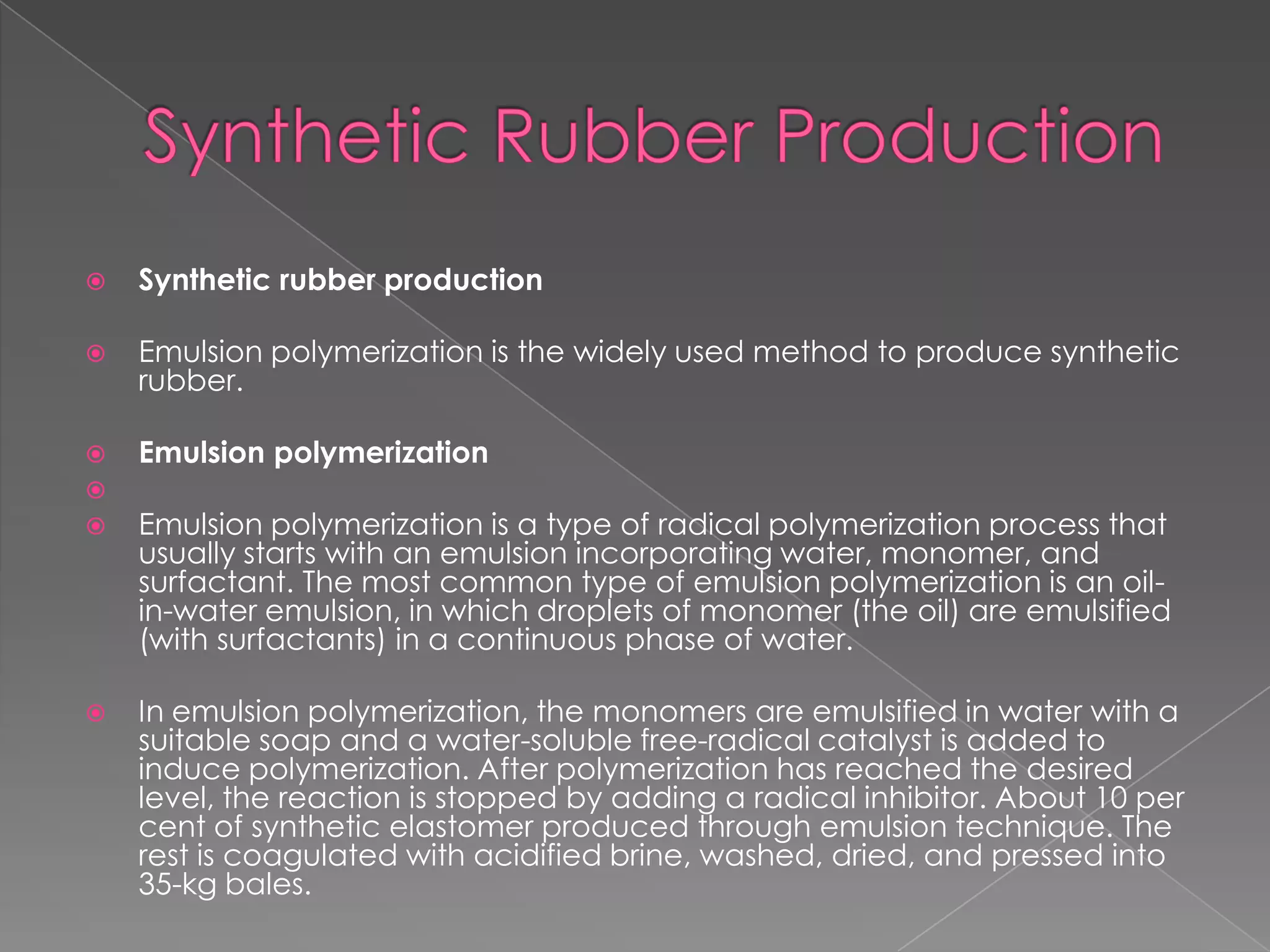 Chemistry of plastics, rubber and resins | PPTX