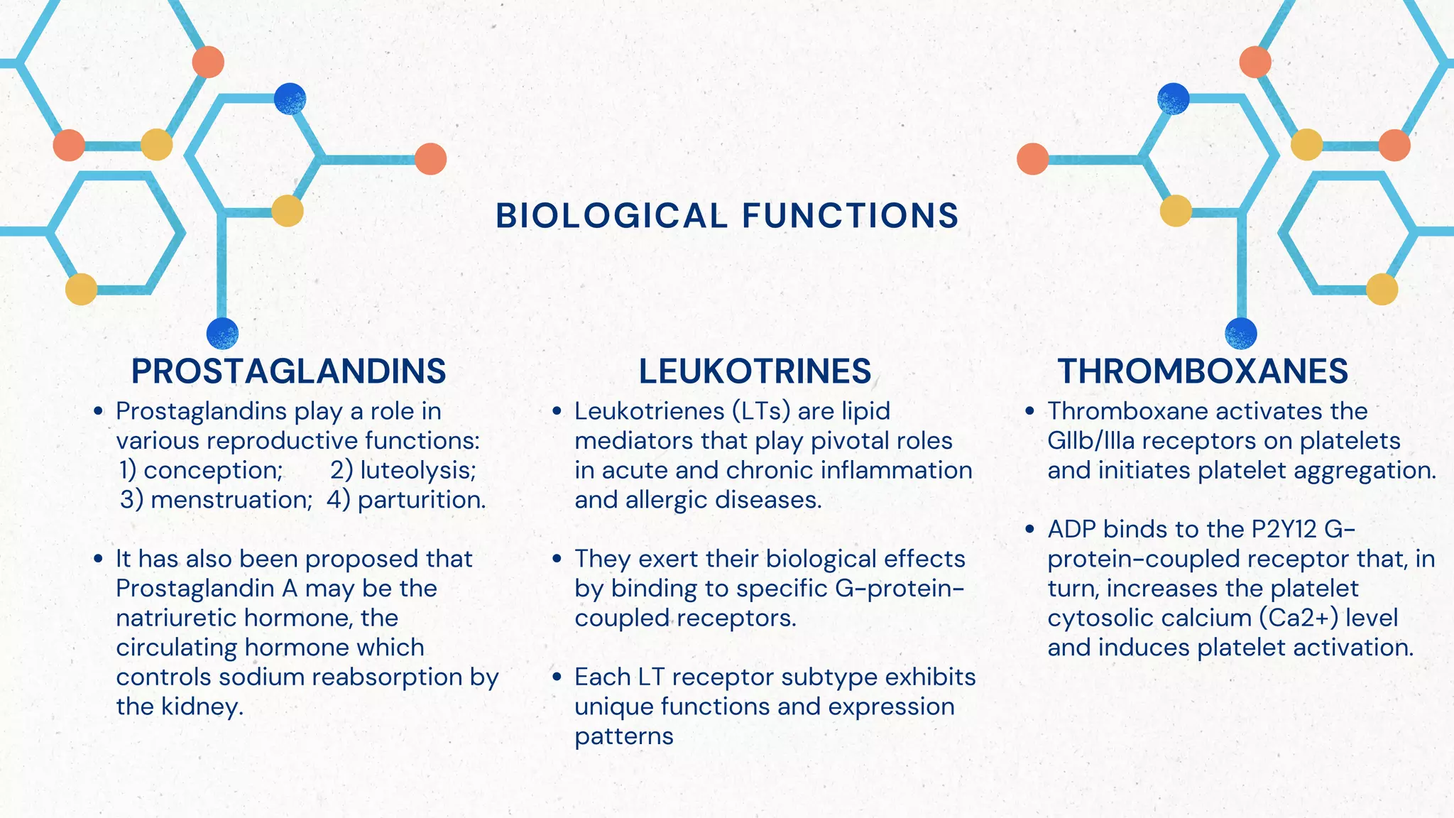 Chemistry of prostaglandins, leukotrienes and thromboxanes | PDF
