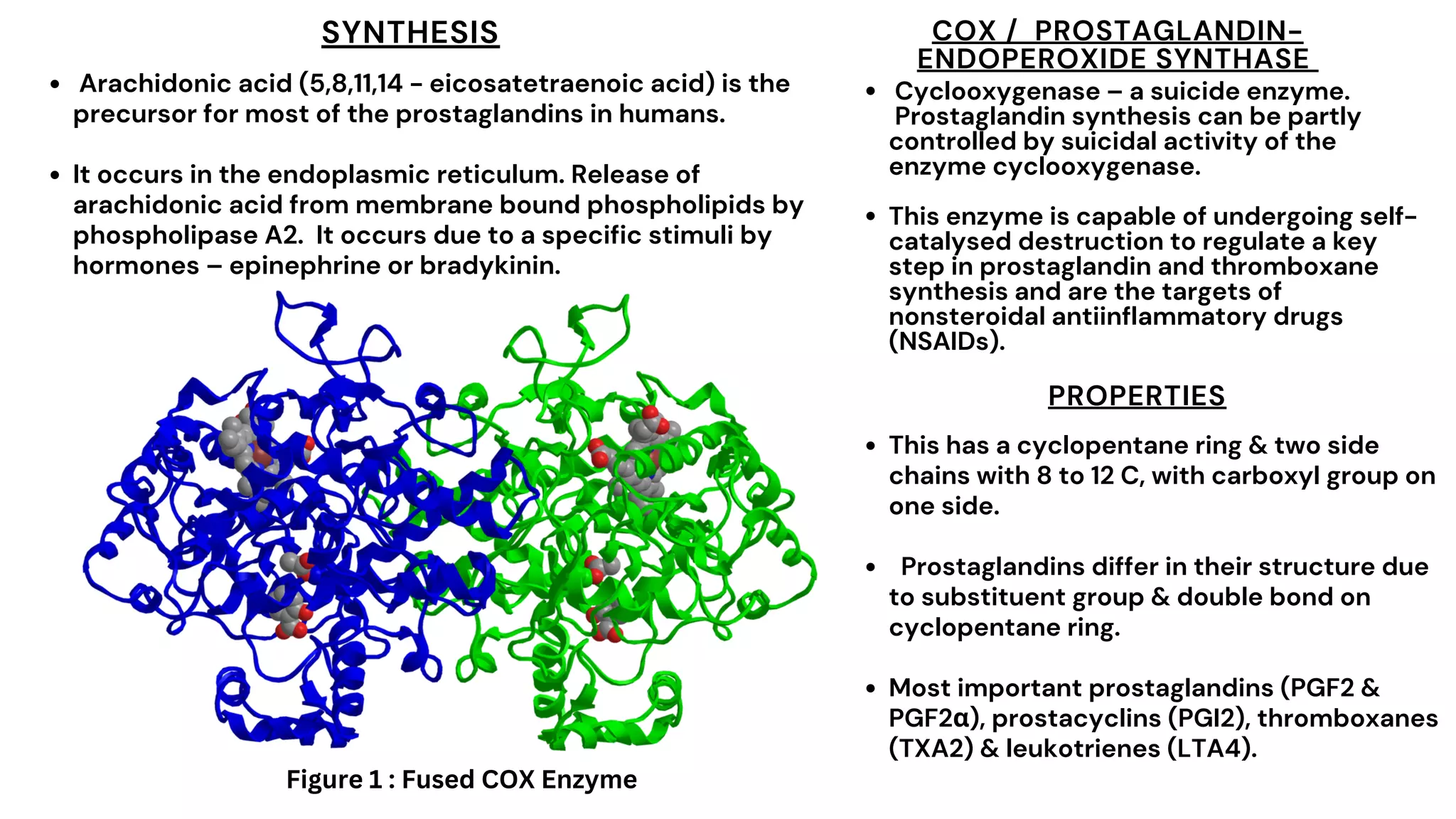 Chemistry of prostaglandins, leukotrienes and thromboxanes | PDF