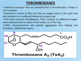 Chemistry of Prostaglandins, leukotrienes and thromboxanes(Advance ...