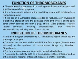 Chemistry of Prostaglandins, leukotrienes and thromboxanes(Advance ...