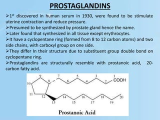 Chemistry of Prostaglandins, leukotrienes and thromboxanes(Advance ...
