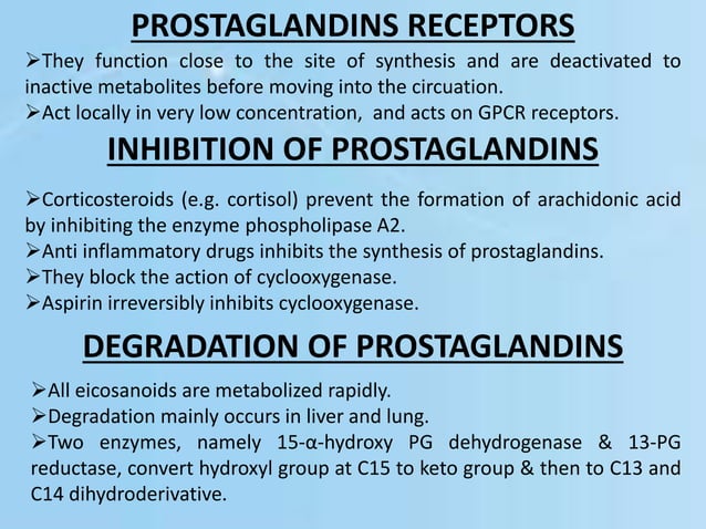 Chemistry of Prostaglandins, leukotrienes and thromboxanes(Advance ...