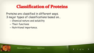Chemistry of proteins | PPSX