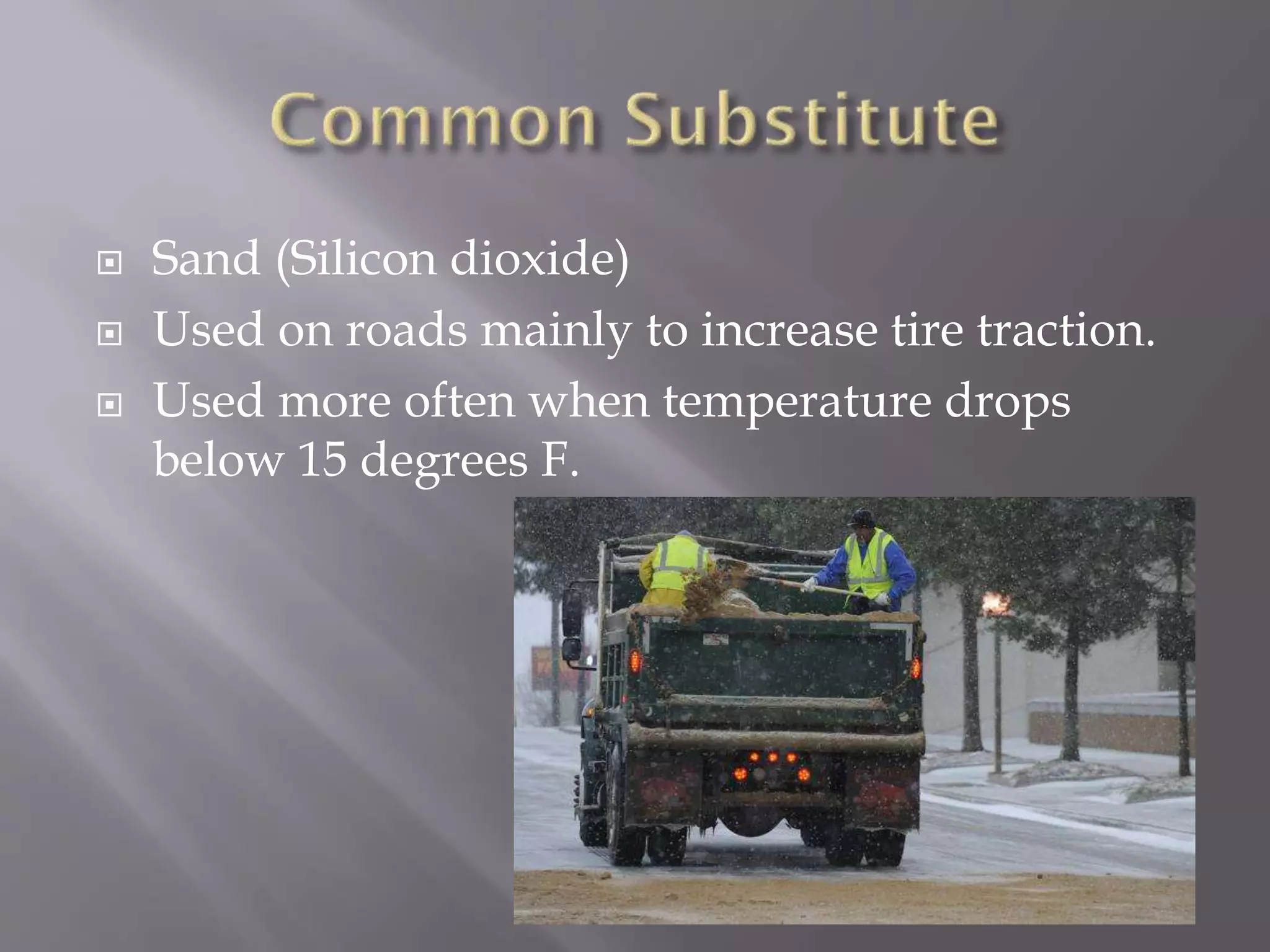 Chemistry of salt on roads | PPTX