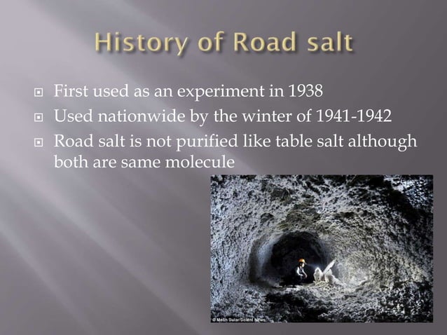 Chemistry of salt on roads | PPTX