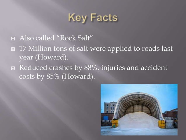 Chemistry of salt on roads | PPT
