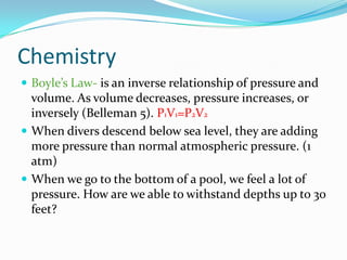 Chemistry of scuba diving ppt | PPTX
