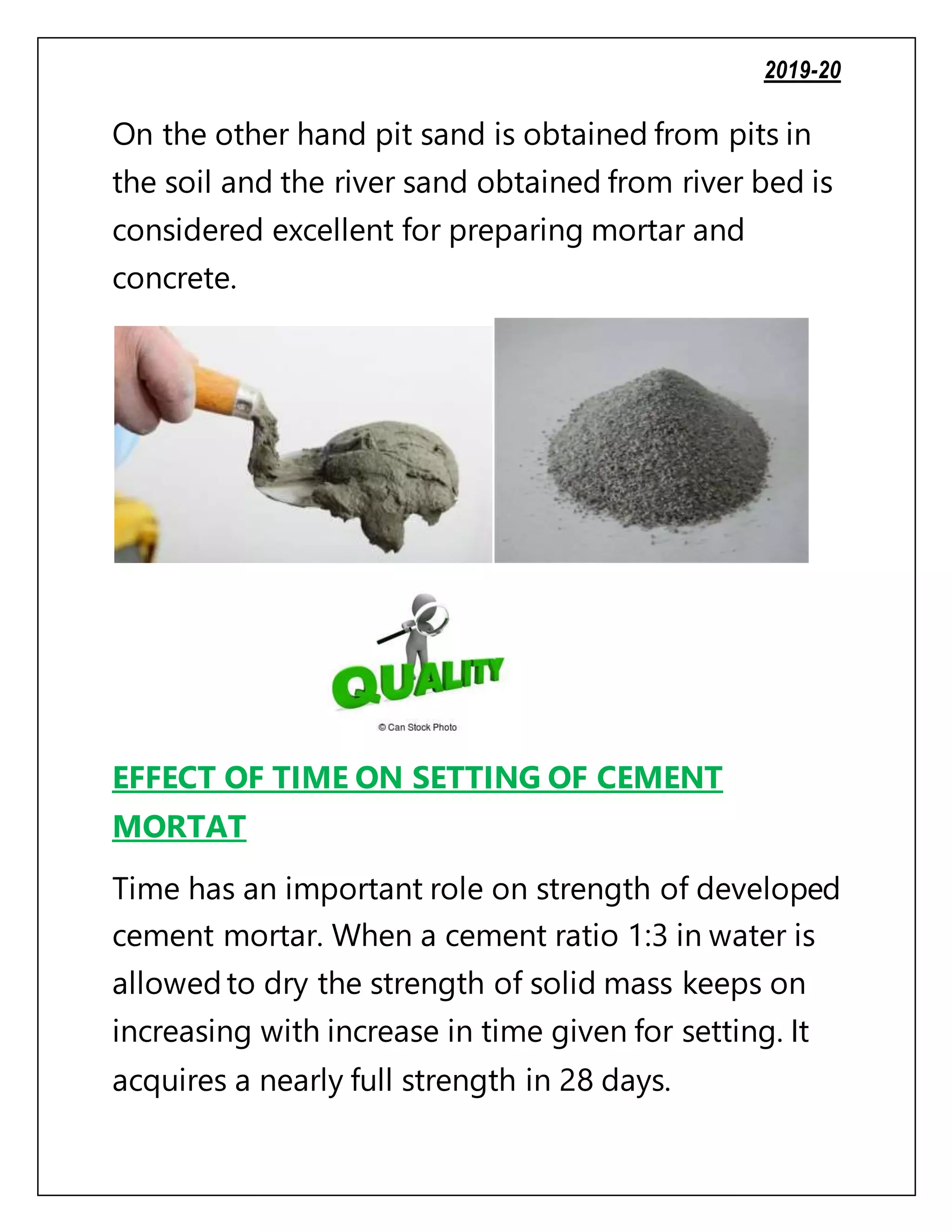 Chemistry of setting of cement | DOCX