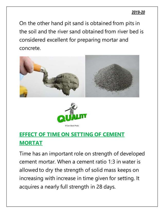 Chemistry of setting of cement | DOCX