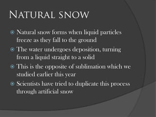 Chemistry of snow | PPTX