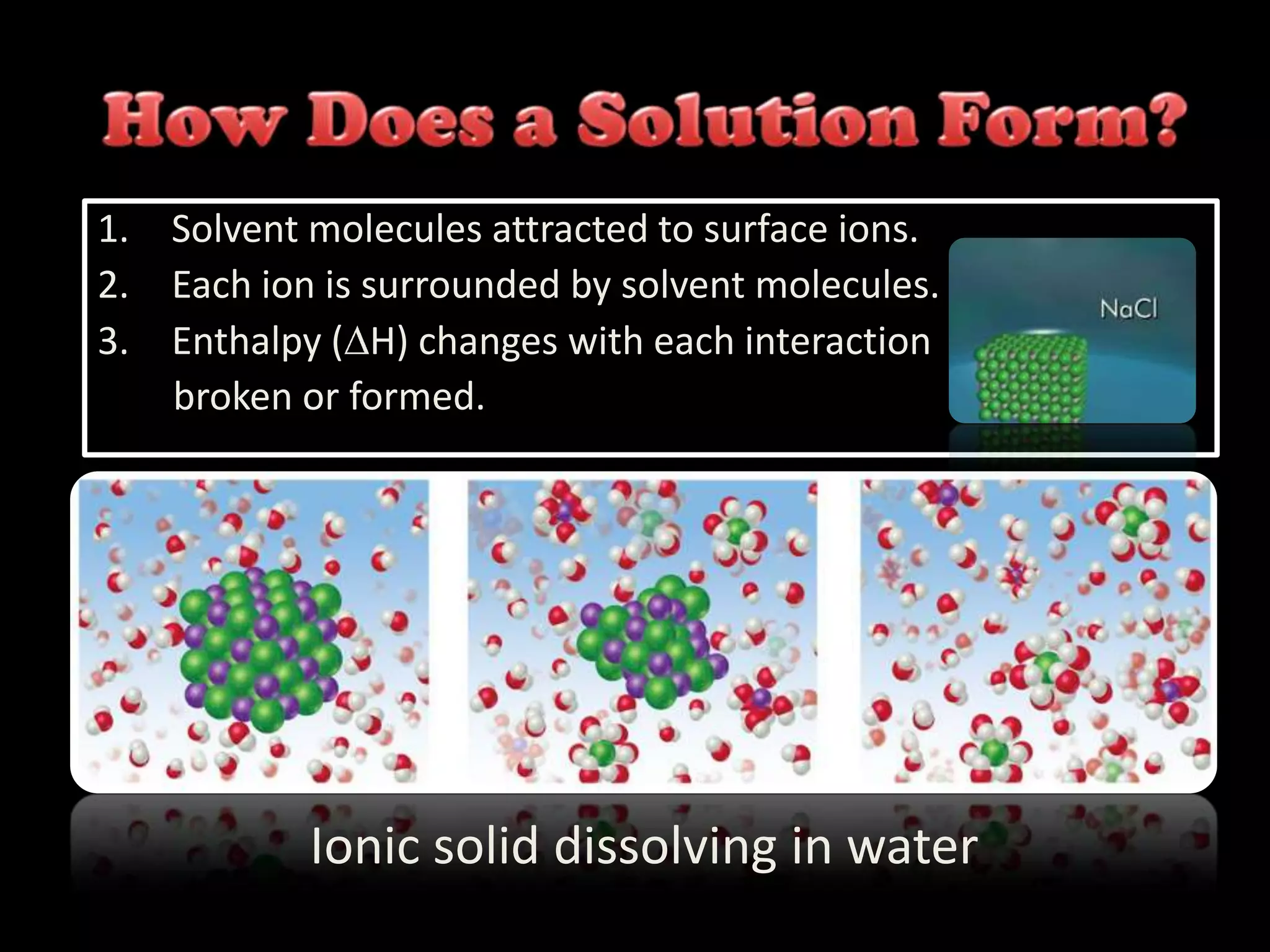 Chemistry of solutions | PPTX