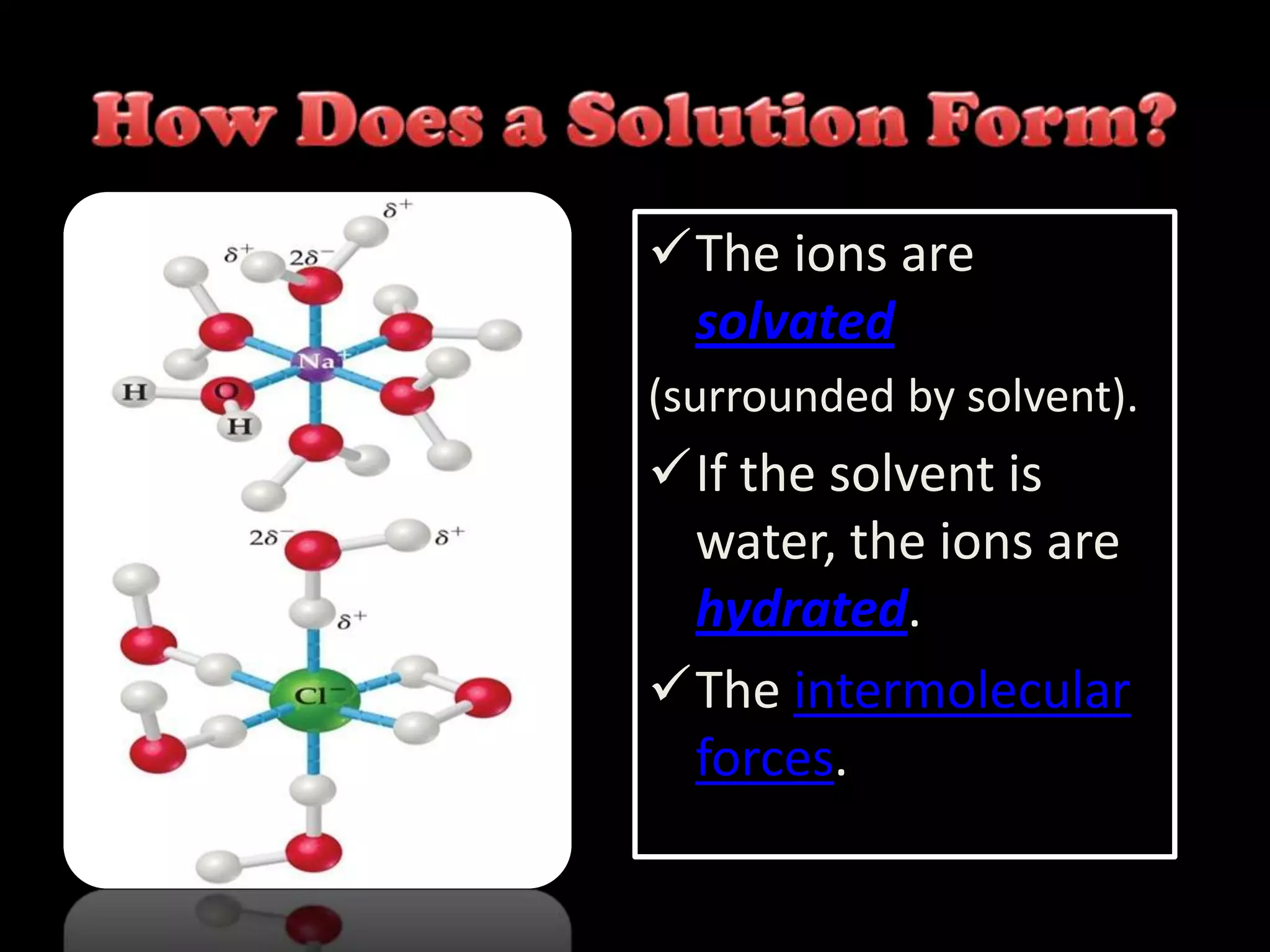 Chemistry of solutions | PPTX