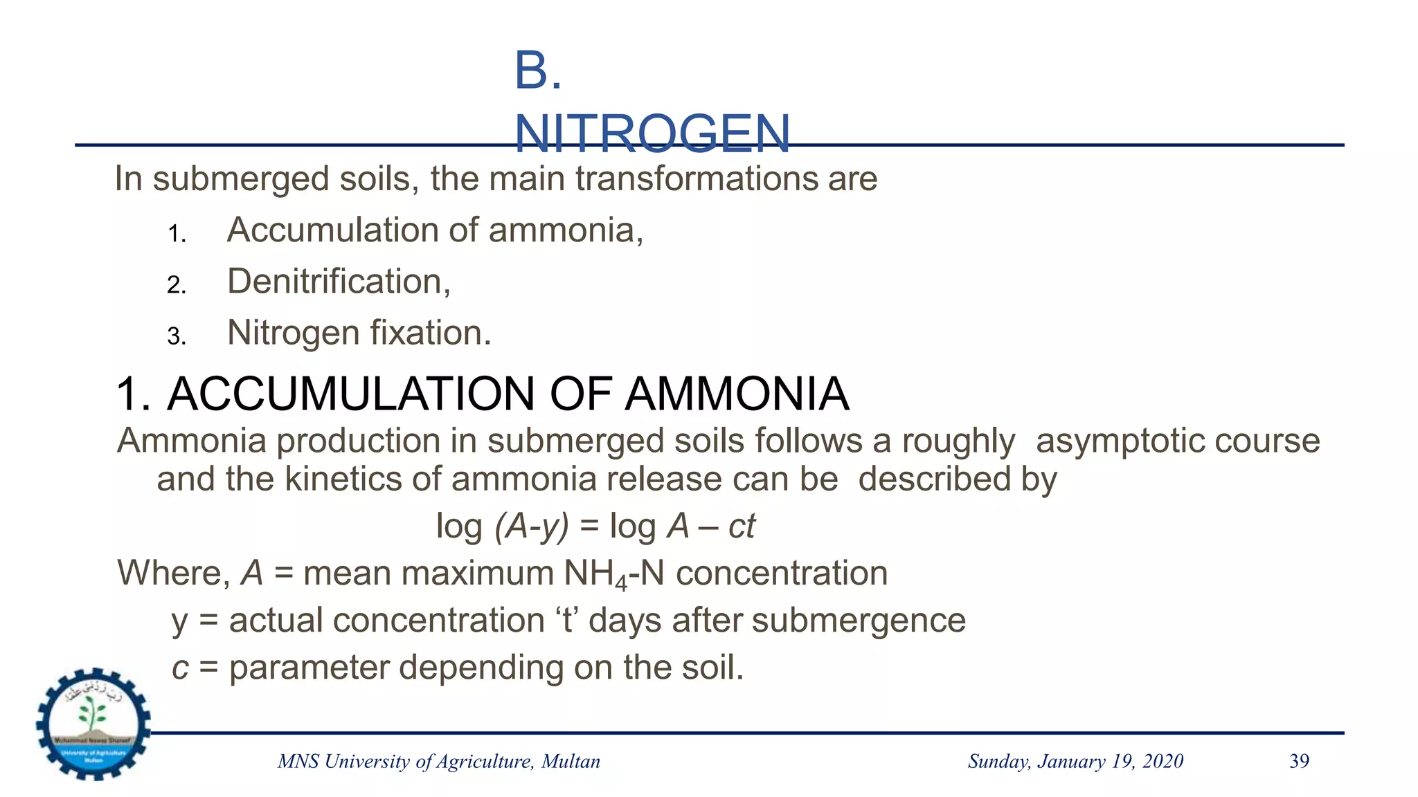 Chemistry of Submerged Soils | PDF
